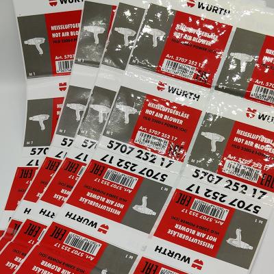 China Glossy Laminate Packaging Label Stickers Water Based Ink Vinyl Sticker Matte Laminate for sale