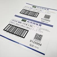China BOPP Clear Printable Vinyl Sticker Paper Glossy Retail Tamper Proof Security Labels for sale
