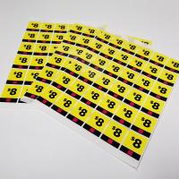 China BOPP CMYK Custom Design Labels Glossy Custom Tamper Proof Stickers for sale