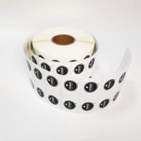 China BOPP Film Food Adhesive Labels PMS Glossy Packaging Box Seal Stickers for sale