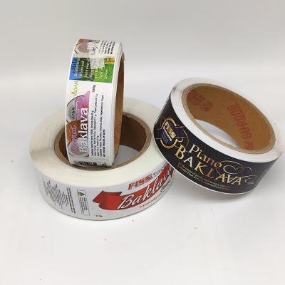 China Waterproof Removable Printable Labels Chocolate Packaging Food Labels for sale