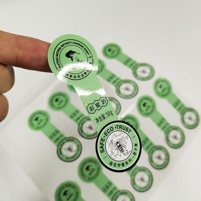 China Rectangular Packaging Label Stickers BOPP Film Strong Adhesive Sticky Labels for sale