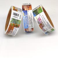 China Pantone Food Labeling Stickers CMYK Digital BOPP Film Printed Waterproof Labels for sale
