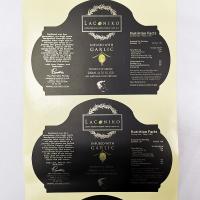 China Die Cut BOPP Food Adhesive Labels Rectangular Removable Foil Stamping Labels for sale