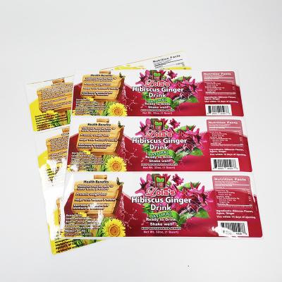 China Pantone Food Package Sticker BOPP Film PMS Printing Adhesive Labels for sale
