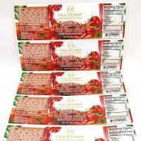China Varnishing Food Product Labels BOPP Printable Adhesive Label Sheets for sale