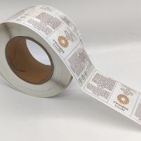 China Clear BOPP Waterproof Cosmetic Labels Transparent Metallic Foil Stamping for sale