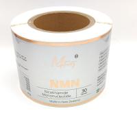China Glassine Cosmetic Product Labels CMYK Printable Shiny Sticker Paper for sale