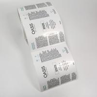 China Glassine Waterproof Cosmetic Labels Lamination Pearlized BOPP Clear for sale
