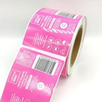 China Glossy Laminated Waterproof Cosmetic Labels CMYK Makeup White Label for sale