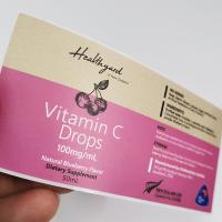 China Removable Pharmaceutical Label Printing CMYK Vitamin Bottle Labels for sale