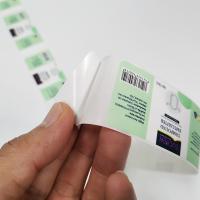 China BOPP Pearlized Waterproof Cosmetic Labels Elegant Matte Cosmetic Jar Labels for sale