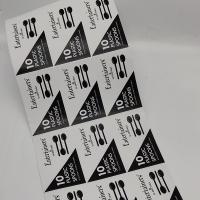 China Weatherproof Printable Household Labels CMYK BOPP Removable Adhesive Labels Sheets for sale
