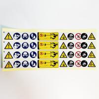 China Offset Printing Custom Reflective Stickers Rectangular BOPP Safety Warning Label for sale