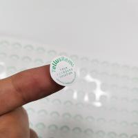 China Round Tamper Evident Security Labels Small Eggshell Destructive Vinyl Labels for sale