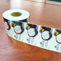 China MOQ 1000pcs Food Adhesive Labels With CMYK Printing In Square Shape for sale