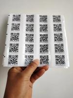 China Kiss Cut Different Sizes Custom Smart Qr Sticker Labels Stickers for sale