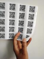 China Kiss Cut Different Sizes Custom Smart Qr Sticker Labels Stickers for sale