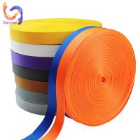 China Nylon Weave Crowded Lines Grain Webbing 20mm-50mm Width for Garment with 0.7mm-1.3mm Thickness Options for sale
