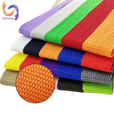 China High Tenacity Polypropylene Webbing Tape 20mm-50mm Width for Garment Reinforcement with 1.1-1.2mm Thickness for sale