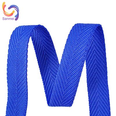 China Eco-Friendly Polypropylene Webbing Strap Tape 0.5-11cm Width Herringbone Pattern for Garment Bags for sale
