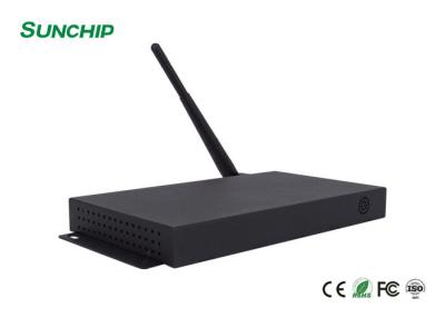 China WIFI BT LAN 4G Optional Media Player Box LVDS EDP HD Metal Digital Signage Media Player for sale