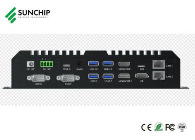 China Industrial Control HD Media Player Box Dual LAN RS232 RS485 RK3588 Edge Computing Device for sale