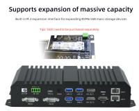 China Industrial Control HD Media Player Box Dual LAN RS232 RS485 RK3588 Edge Computing Device for sale