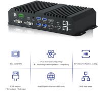 China Industrial Control HD Media Player Box Dual LAN RS232 RS485 RK3588 Edge Computing Device for sale