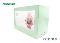 China Thin Publish Brightness Network Transparent Lcd Showcase Advertising Display for sale