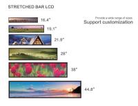 China All In One  49.5 Inch Stretched LCD Display For Bus Advertising for sale