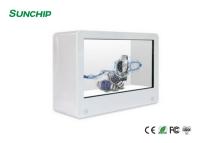 China Thin Publish Brightness Network Transparent Lcd Showcase Advertising Display for sale