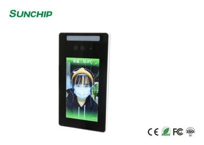 China LCD Digital Signage Display Facial Recognition Infrared Thermometer For Entrance Exit for sale