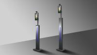 China High Accuracy Body Temperature Scanner Thermometer 8'' LCD Screen 1 Year Warranty for sale