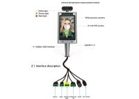 China Non Contact Face Recognition Infrared Thermometer 800*1280 Aluminium Frame for sale