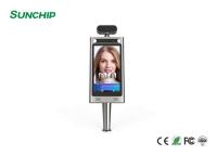 China Fever Alarm Aluminum Face Recognition Infrared Thermometer for sale