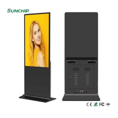 China Shopping Malls Android 65 Inch 4ms Floor Stand Lcd Display for sale