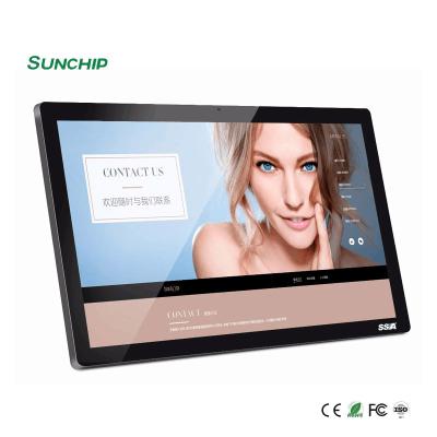 China 21.5 Inch Restaurant Wall Menu Boards LVDS EDP Interface FHD Video LCD lcd digital signage media display 4G WIFI BT LAN for sale