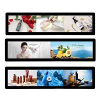 China Ultra Wide Stretched Bar LCD Display Supermarket Shelf Edge HD Advertising Player for sale