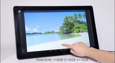 China 10.1 Inch LCD Digital Signage Display Android System Quad Core All In One Capacitive Touch for sale
