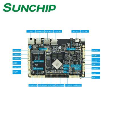 China Anti Electromagnetic Android LVDS EDP Embedded System Board RK3399 GPIO UART TTL android MothBoard EDP LVDS 10/100/1000M for sale
