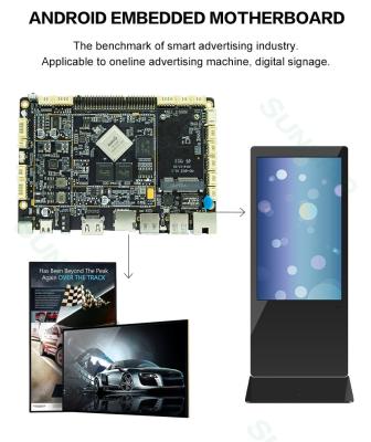 China LVDS EDP LCD Mother Board Android RK3399 RK3288 For LCD Digital Signage for sale