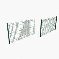 China Galvanized Steel Metal Mesh Security Fencing PVC Coated 3D Bending Curved Garden Farm for sale