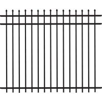 China PVC Coated Modern Wrought Iron Fence 2000-3000mm Garden Decoration Residential for sale