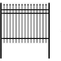 China PVC Coated Modern Wrought Iron Fence 2000-3000mm Garden Decoration Residential for sale