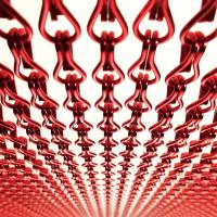 China Decorative Aluminium Chain Strip Metal Mesh Curtain for sale