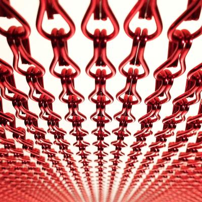 China Decorative Aluminium Chain Strip Metal Mesh Curtain for sale