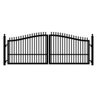 China Unclimbable Steel Metal Fence Gates Powder Coating 0.8m 1.0m 1.2m for sale