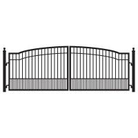 China Unclimbable Steel Metal Fence Gates Powder Coating 0.8m 1.0m 1.2m for sale