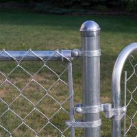 China 9 Gauge 2 Inch Chain Link Fence With Fittings Green Color for sale